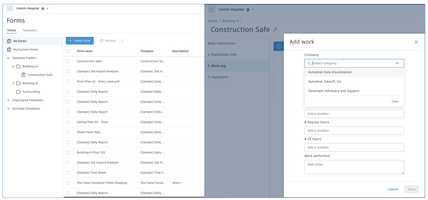 Form Name is exposed, new value type for table and more FAQ about Forms API | Autodesk Platform ...